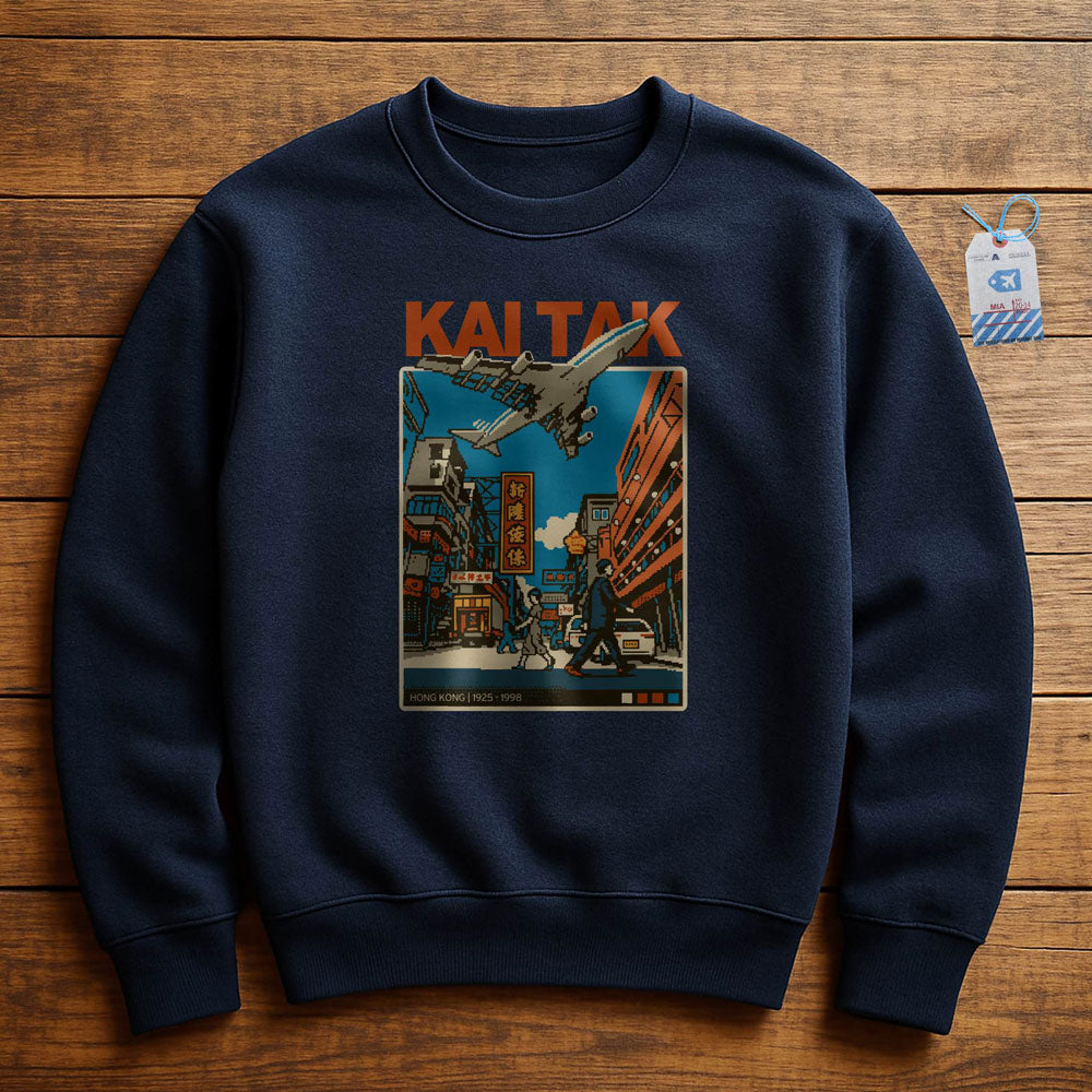 Kai Tak Pixel Art - Sweatshirt