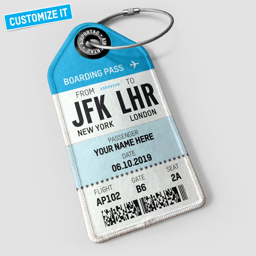 Custom Boarding Pass - Luggage Tag