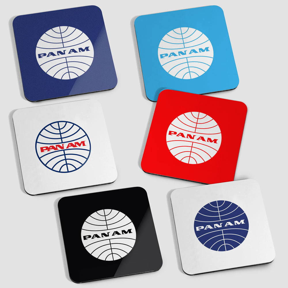 Pan Am Logos - 6 Coasters Set