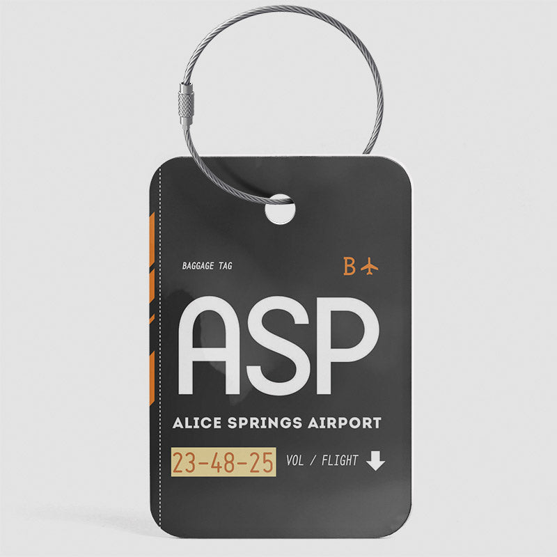Airport Code Luggage Tag - IATA code ASP baggage tag