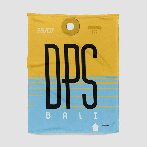 Throw Blanket - DPS airport code pattern.
