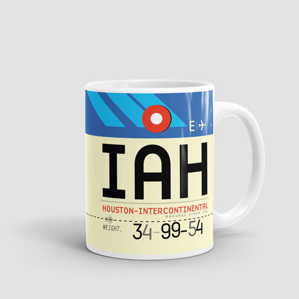 Coffee Mug - IAH - Houston George Bush Intl Airport. IATA code IAH