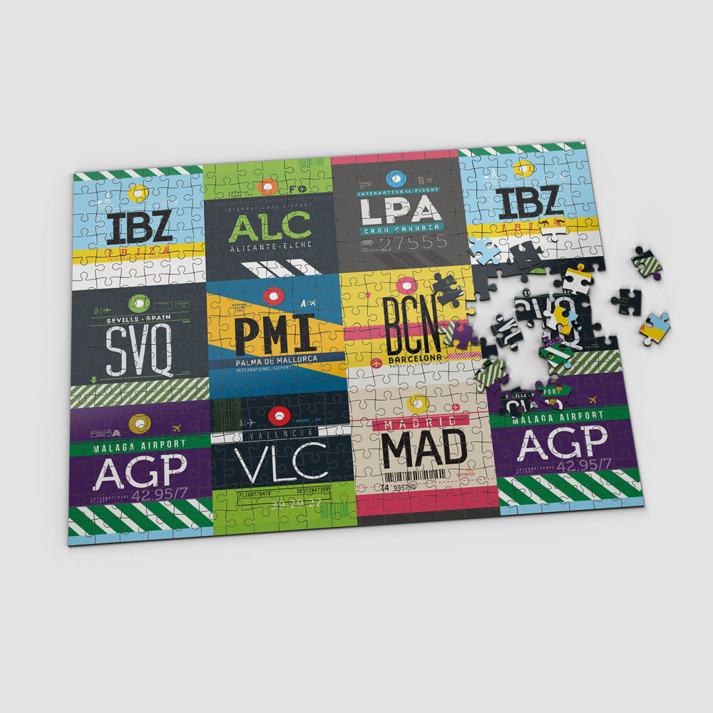 Spanish Airports - Puzzle