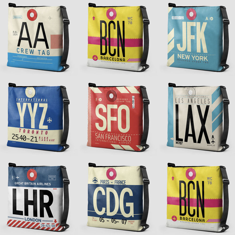 IATA Code Tote Bags