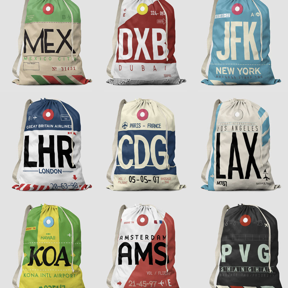IATA CODE Laundry Bags