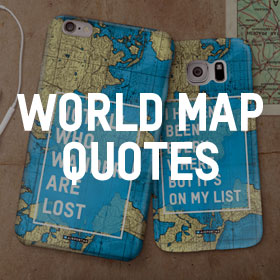 World Map and Travel Quotes - Products
