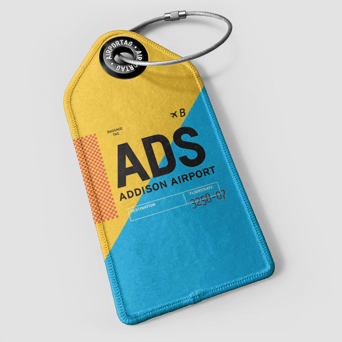 Airport Code Luggage Tag - IATA code ADS baggage tag