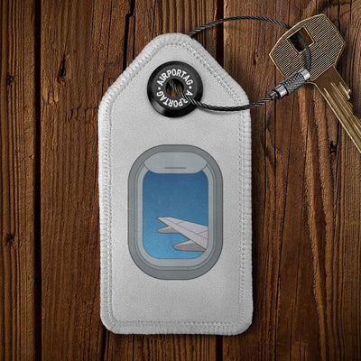Airplane Window Wing Icon - Keychain