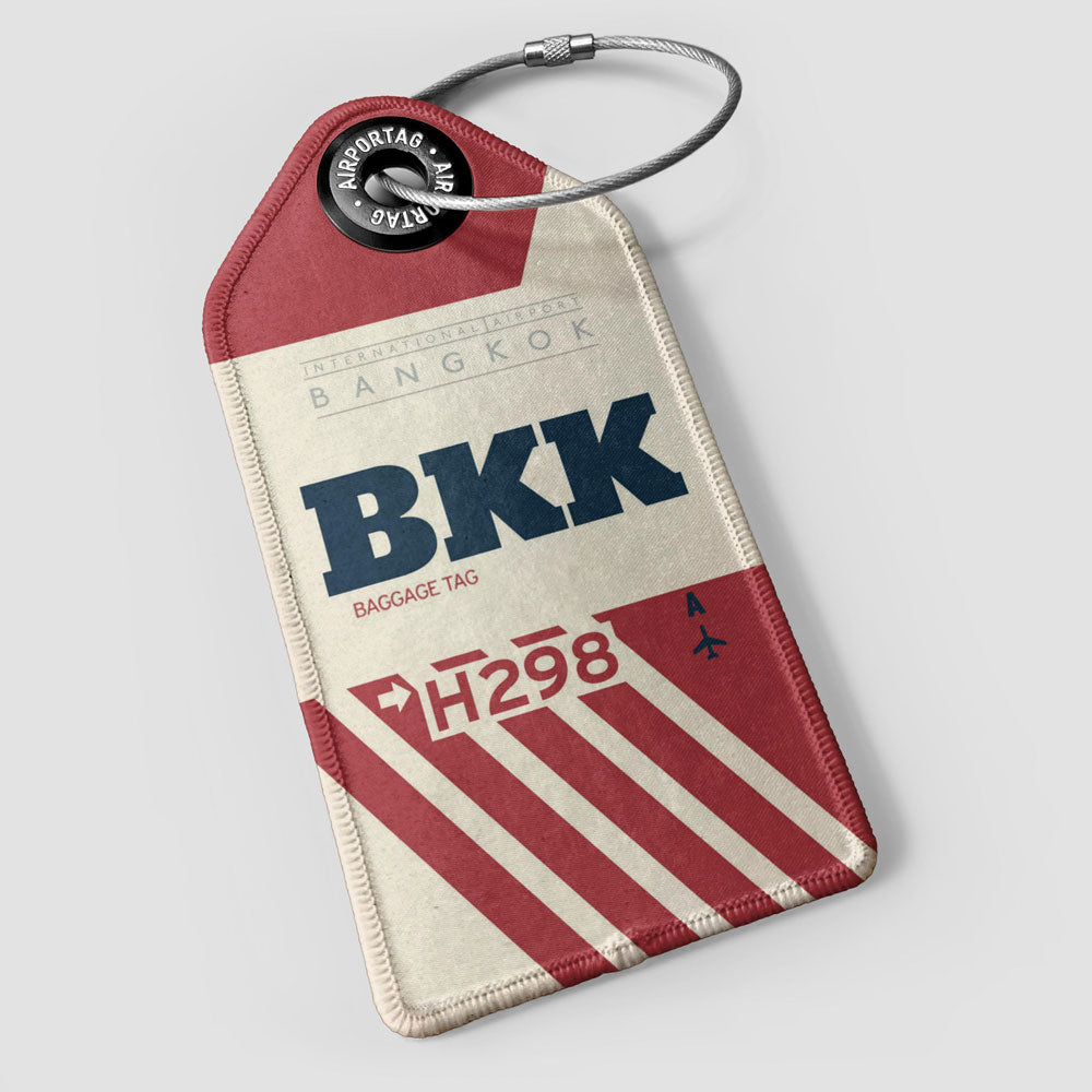 Airport Code Luggage Tag - IATA code BKK baggage tag