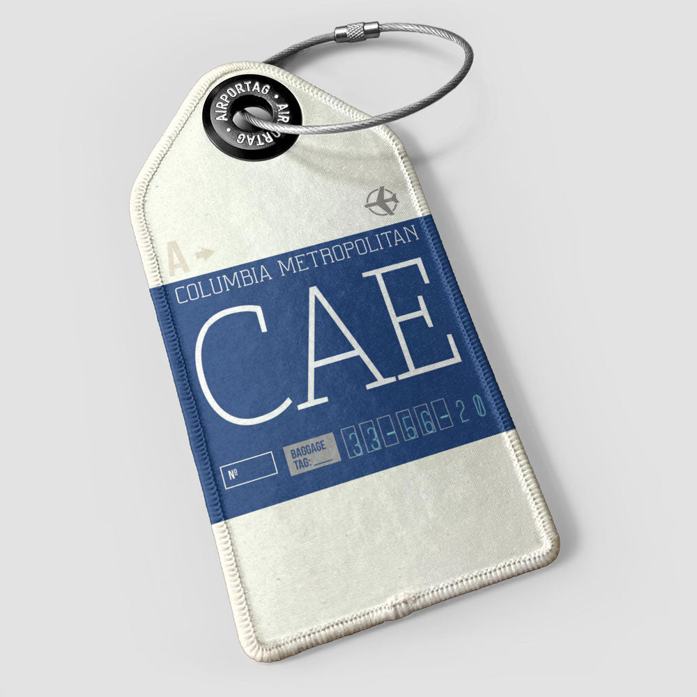 Airport Code Luggage Tag - IATA code CAE baggage tag