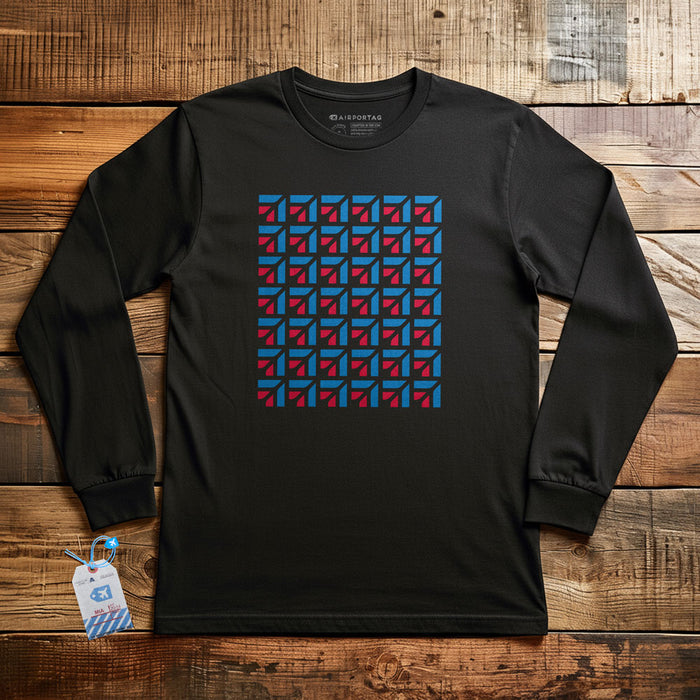 Cessna Logo Pattern - Long Sleeve T-Shirt