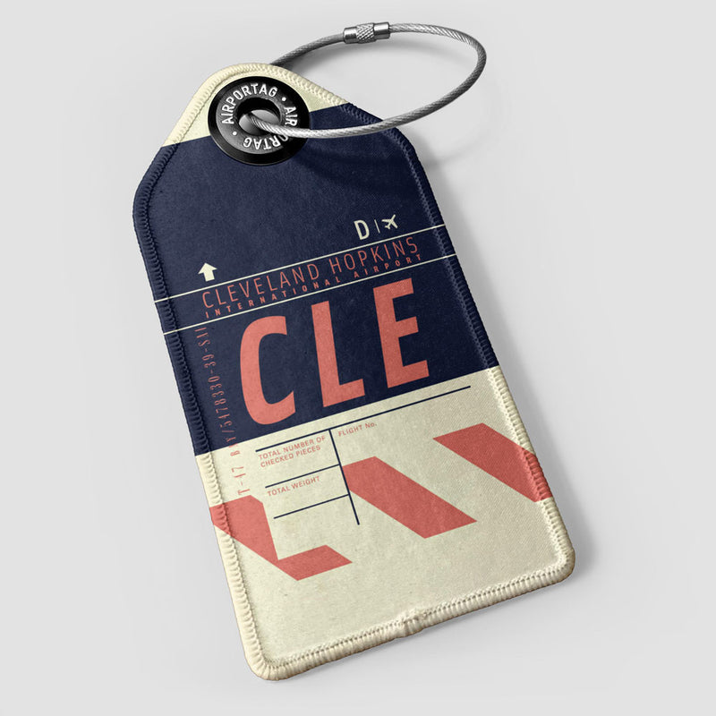 Airport Code Luggage Tag - IATA code CLE baggage tag