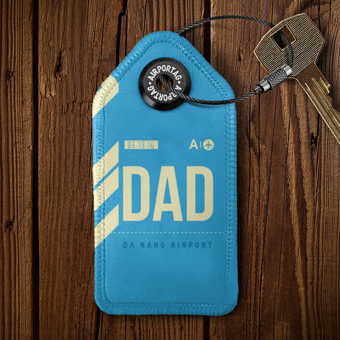 DAD - Da Nang Airport - Vietnam - Leather Keychain