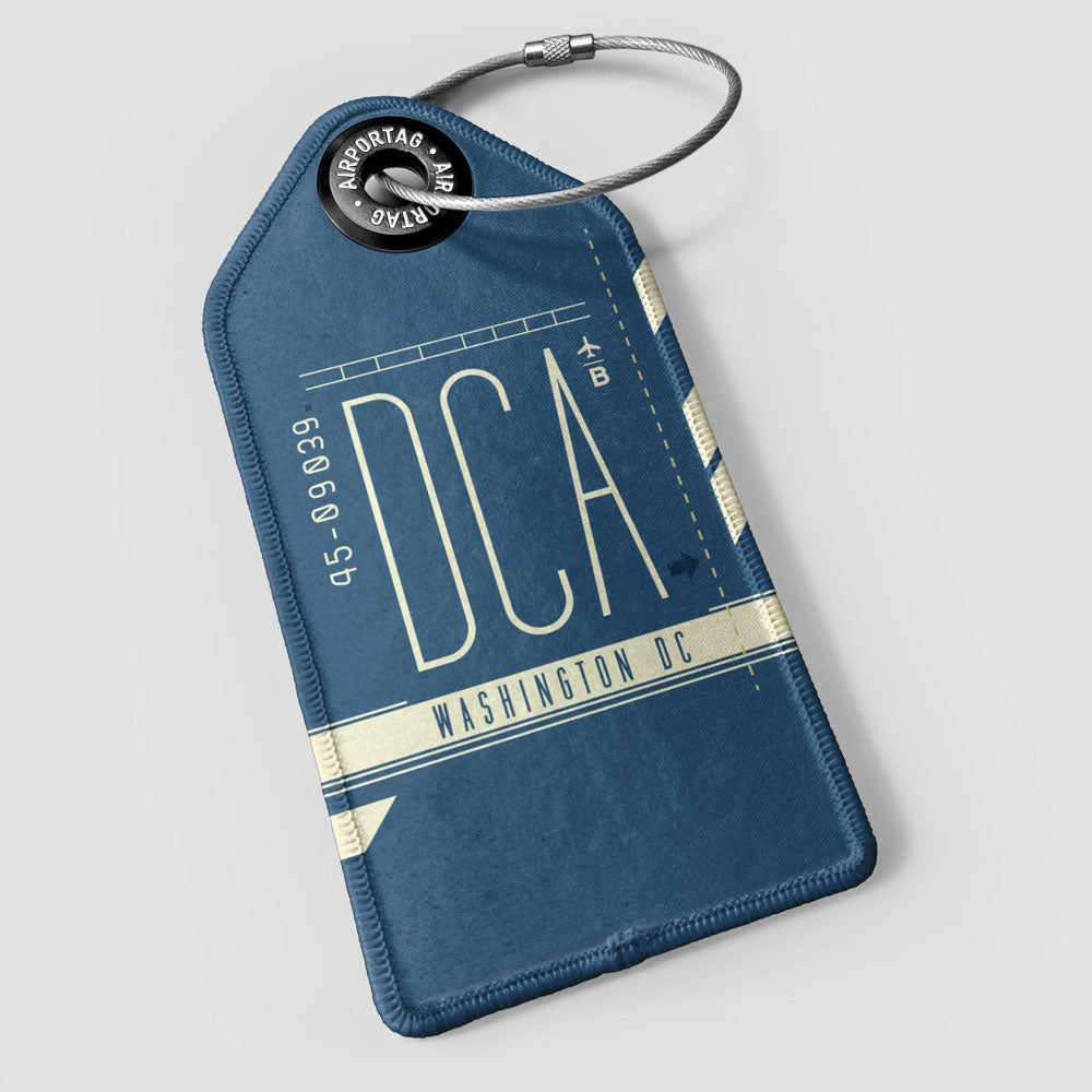 Airport Code Luggage Tag - IATA code DCA baggage tag