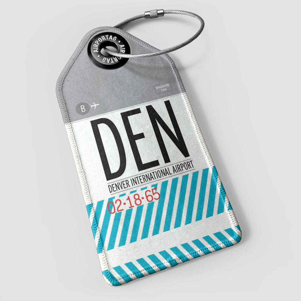 Airport Code Luggage Tag - IATA code DEN baggage tag