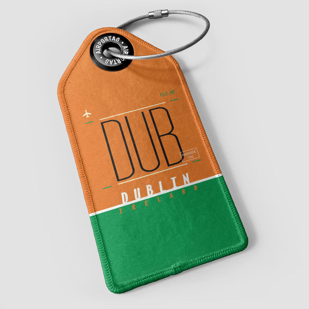 Airport Code Luggage Tag - IATA code DUB baggage tag