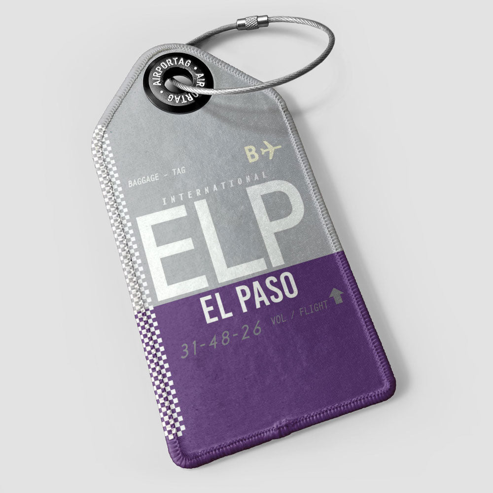 Airport Code Luggage Tag - IATA code ELP baggage tag