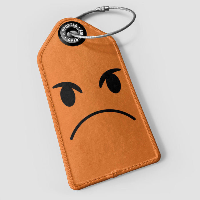 Luggage Tag - Emoji Angry Emoticon baggage tag