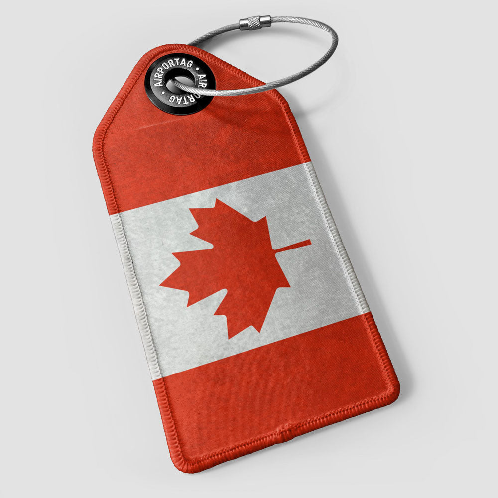 Flag Luggage Tag - Canadian flag baggage tag