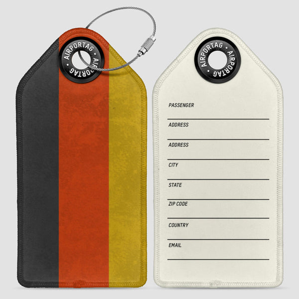Flag Luggage Tag - German flag baggage tag