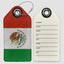 Flag Luggage Tag - Mexican flag baggage tag
