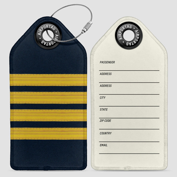Pilot Rank Luggage Tag - Travel Collection