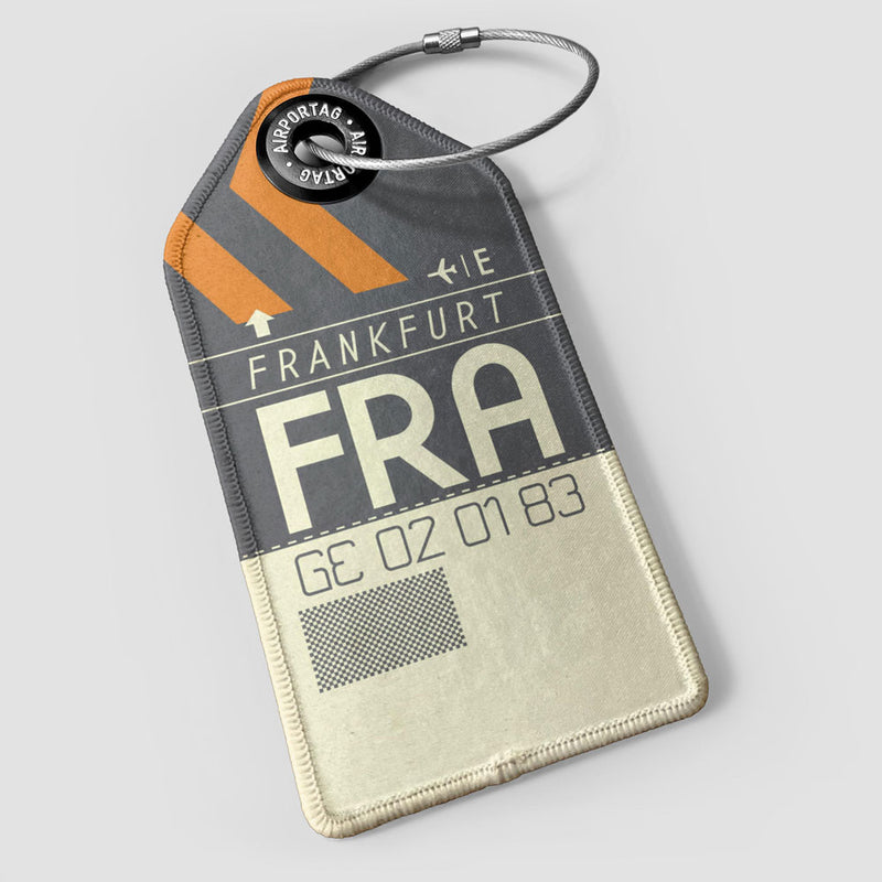Airport Code Luggage Tag - IATA code FRA baggage tag