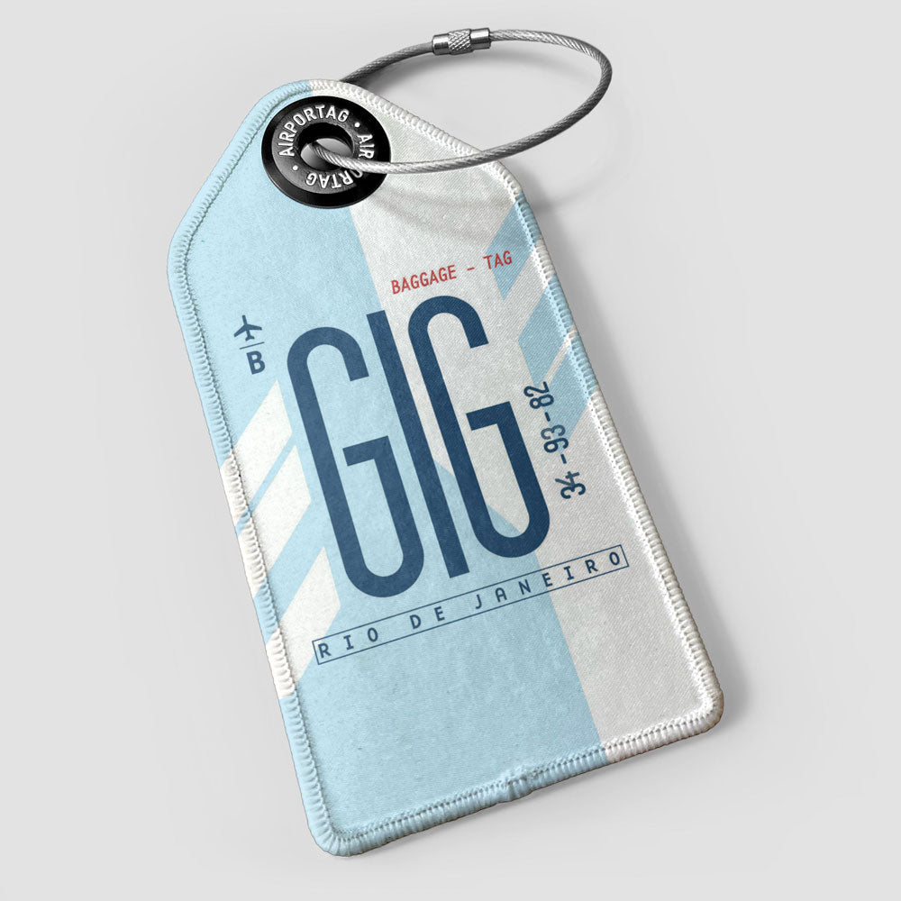 Airport Code Luggage Tag - IATA code GIG baggage tag