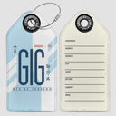 Airport Code Luggage Tag - IATA code GIG baggage tag