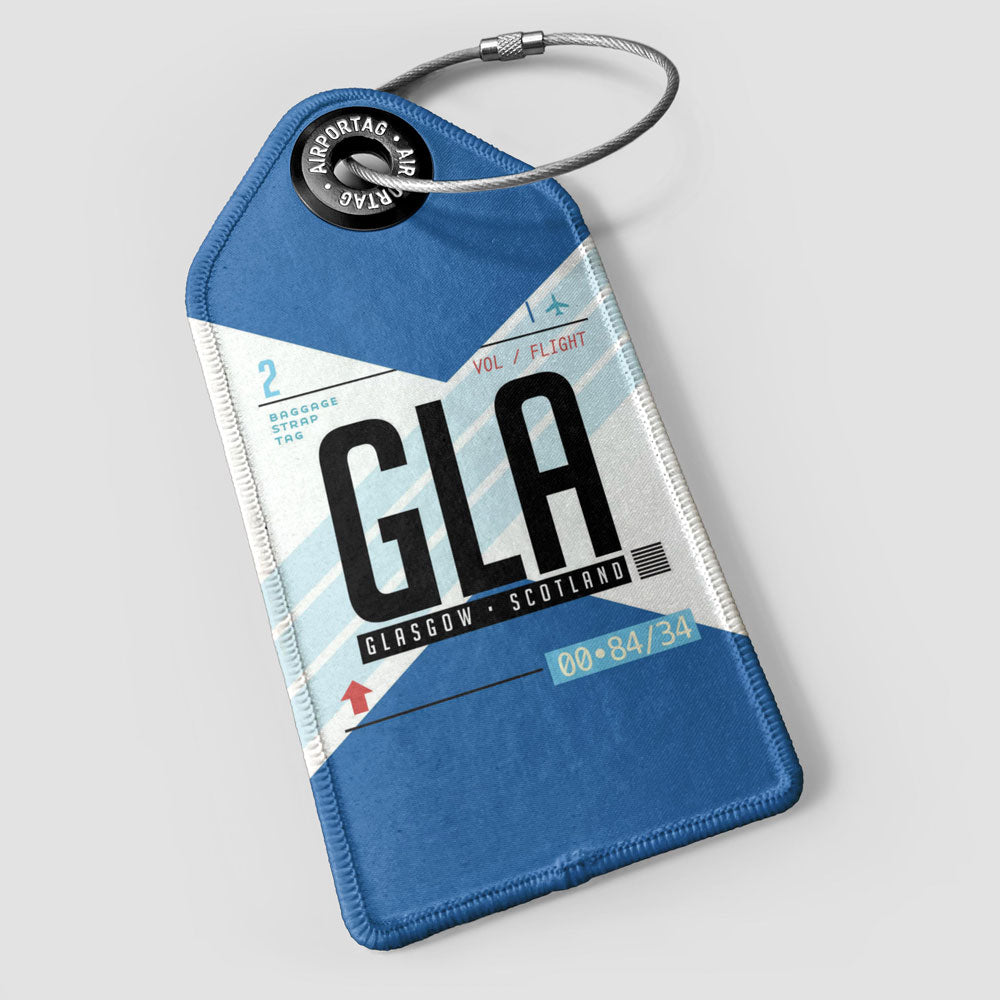 Airport Code Luggage Tag - IATA code GLA baggage tag
