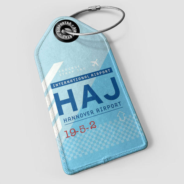 Airport Code Luggage Tag - IATA code HAJ baggage tag