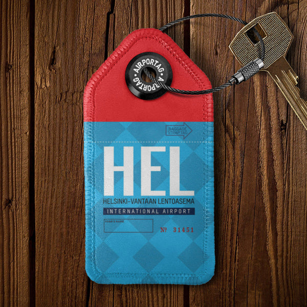 HEL - Helsinki Airport - Vintage Flight tag Inspired Gifts