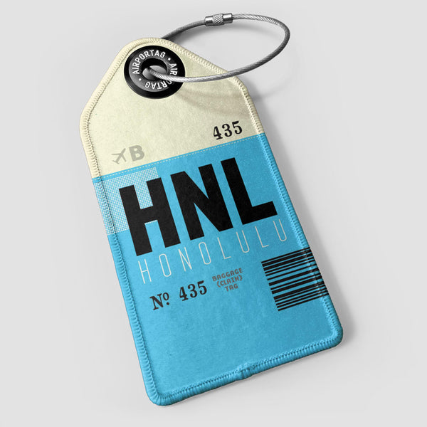 Airport Code Luggage Tag - IATA code HNL baggage tag