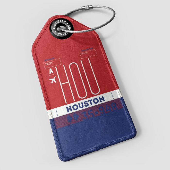 Airport Code Luggage Tag - IATA code HOU baggage tag