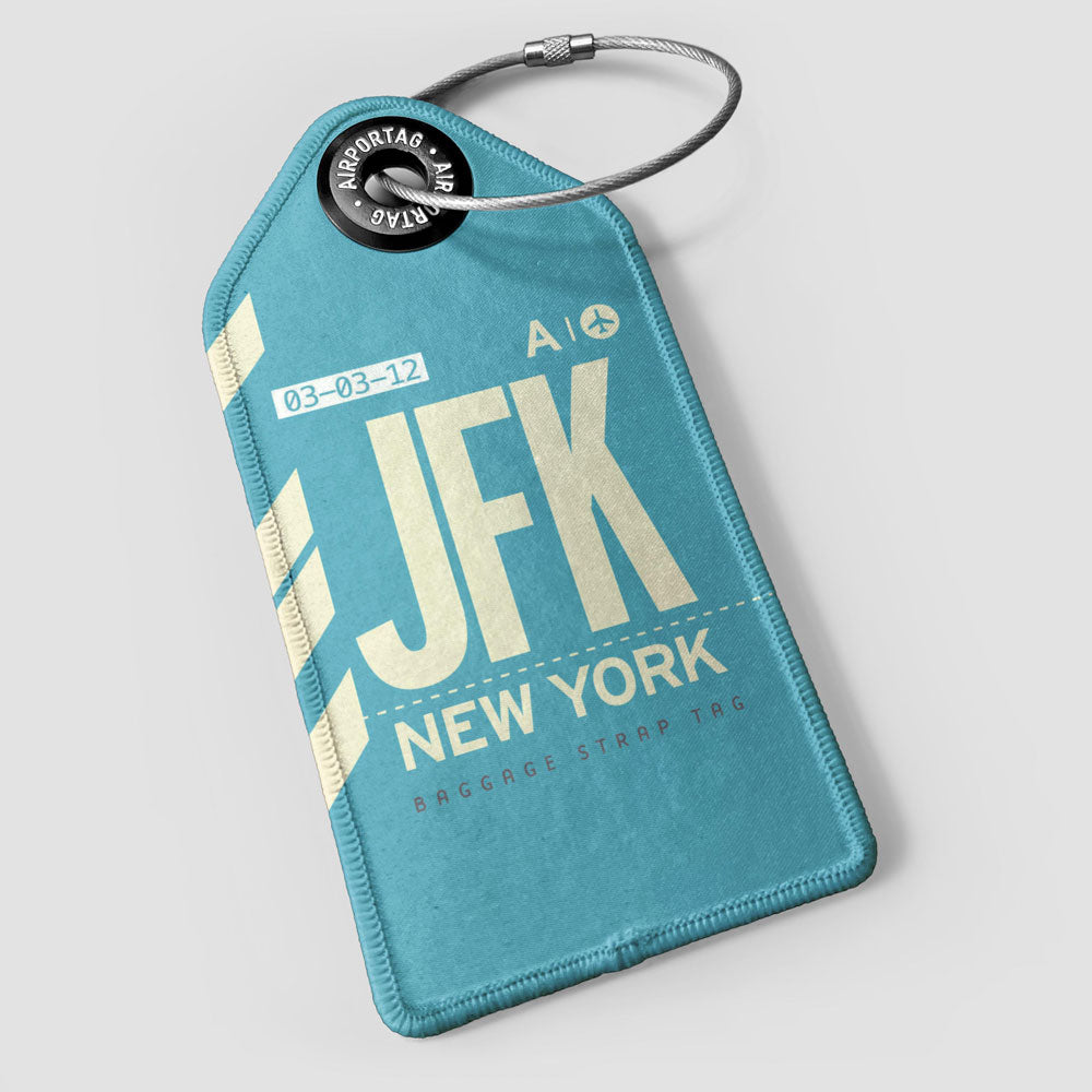 Airport Code Luggage Tag - IATA code JFK baggage tag