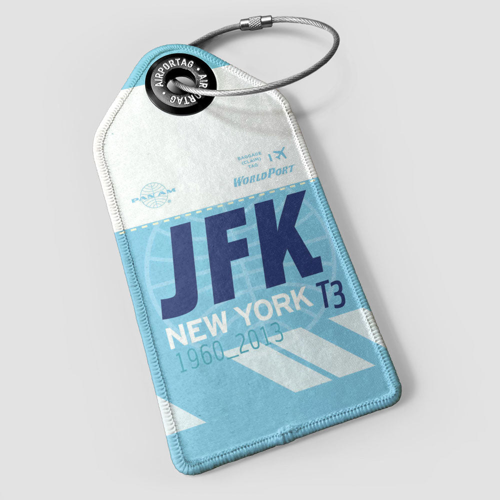 Airport Code Luggage Tag - IATA code JFK baggage tag