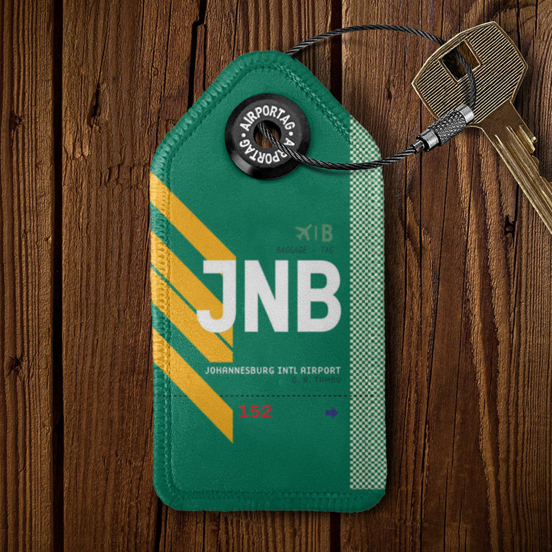 JNB - O. R. Tambo Airport - Leather Keychain