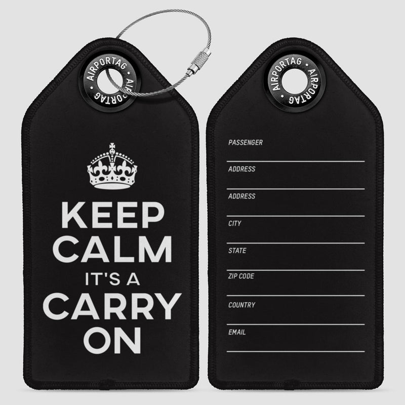 Luggage Tag - Keep Clam It's a Carry On