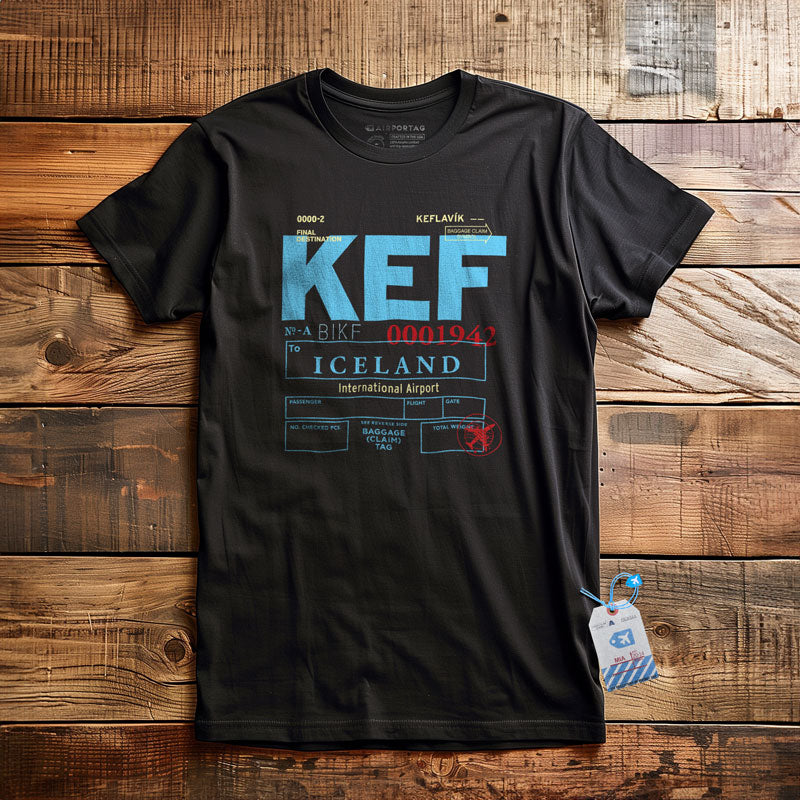 KEF airport IATA code - T-Shirt