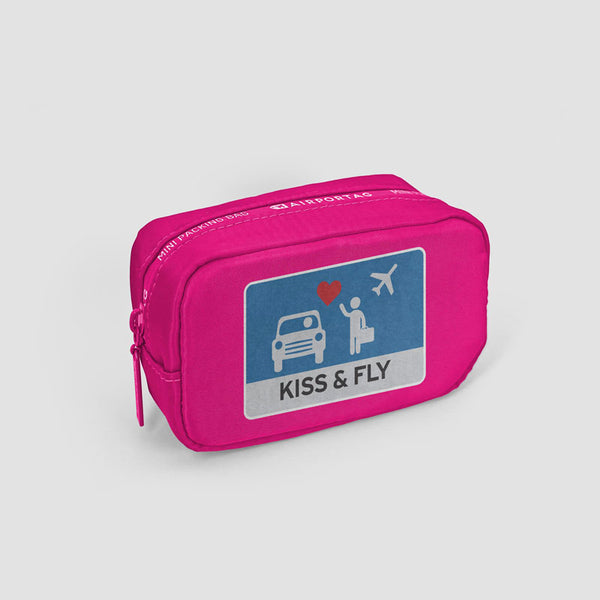 Pinback Button - Kiss and Fly Airport Sign