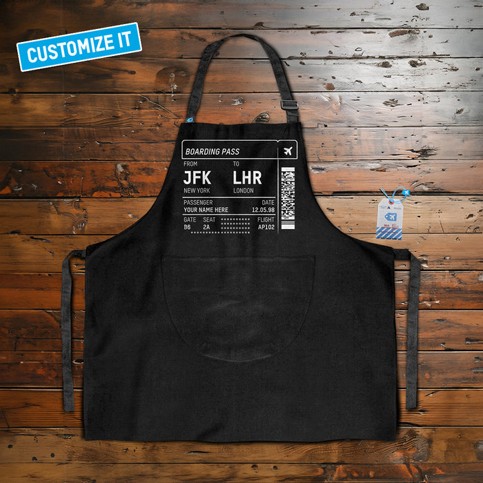 Boarding Pass - Custom Kitchen Apron