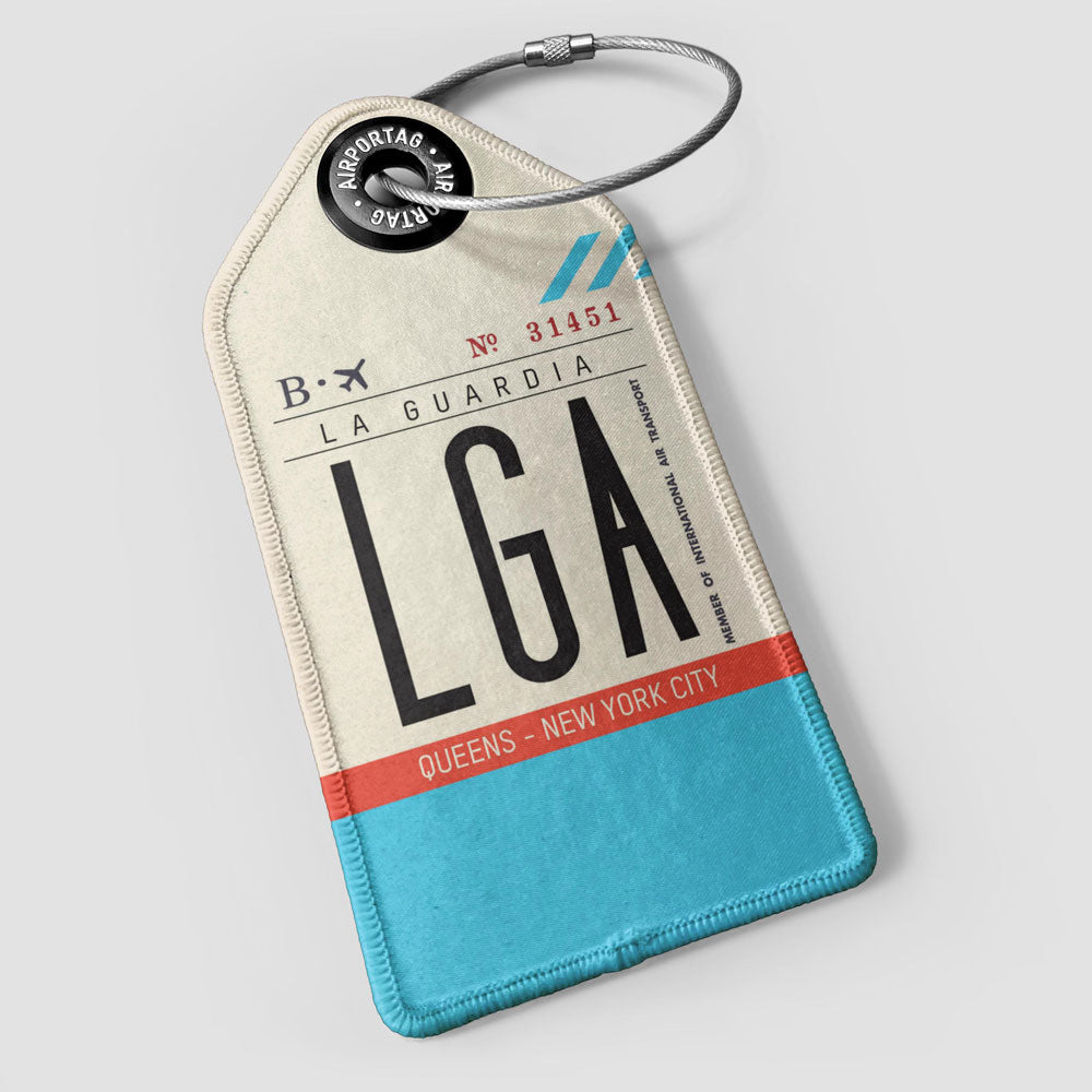 Airport Code Luggage Tag - IATA code LGA baggage tag