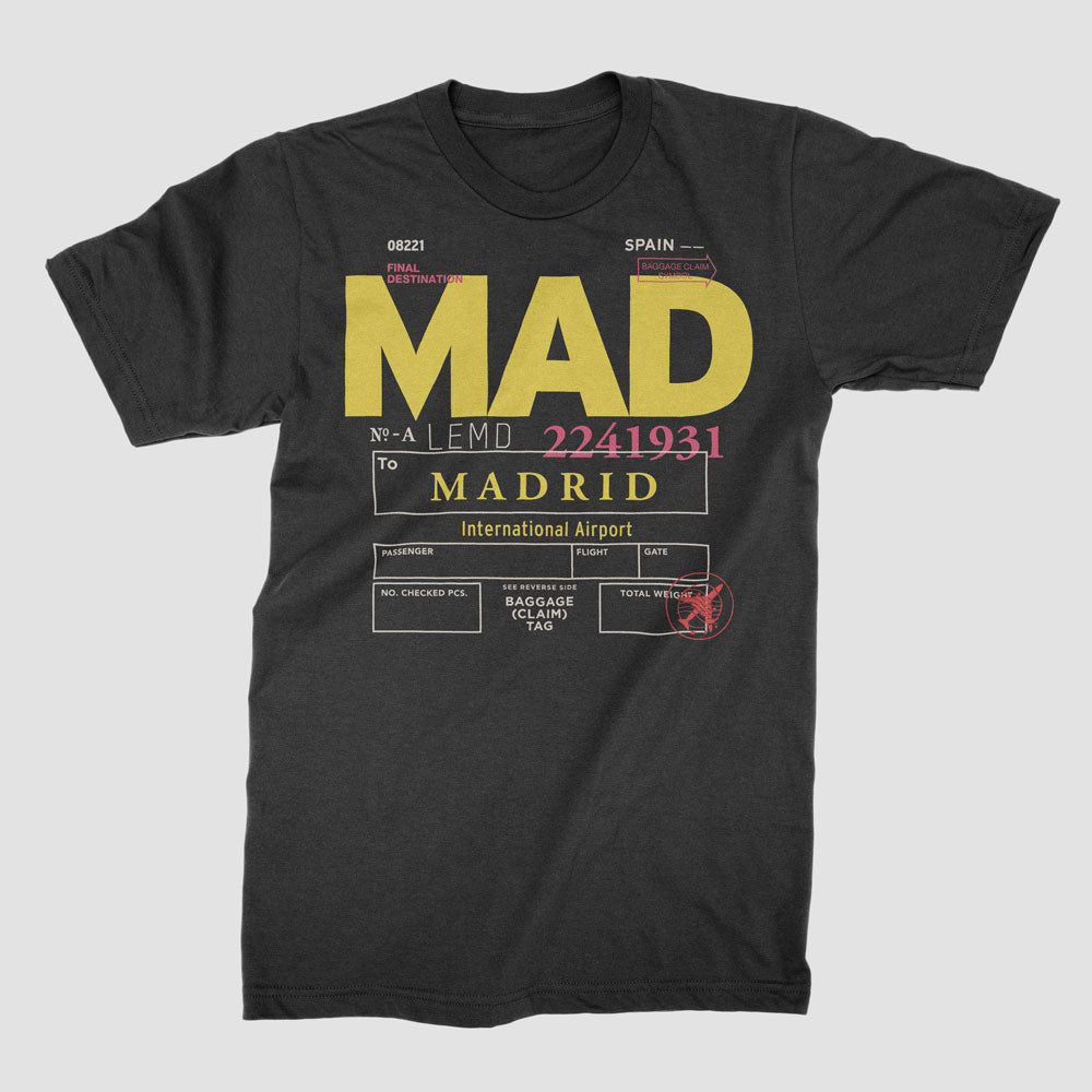 MAD airport IATA code - T-Shirt