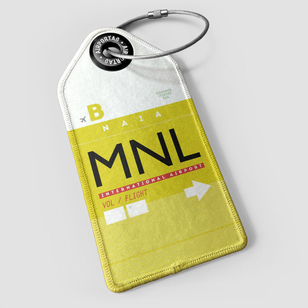 Airport Code Luggage Tag - IATA code MNL baggage tag
