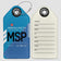 Airport Code Luggage Tag - IATA code MSP baggage tag