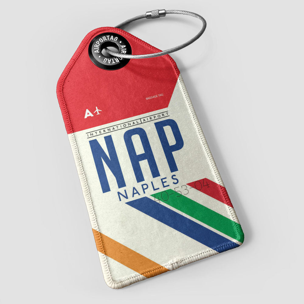 Airport Code Luggage Tag - IATA code NAP baggage tag
