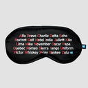 NATO Phonetic Alphabet - Eye Mask