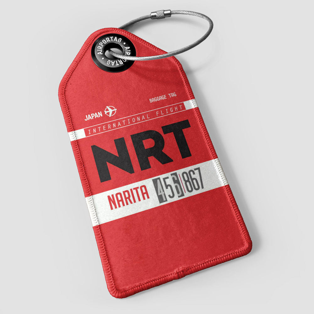 Airport Code Luggage Tag - IATA code NRT baggage tag