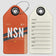 Airport Code Luggage Tag - IATA code NSN baggage tag