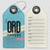 Airport Code Luggage Tag - IATA code ORD baggage tag
